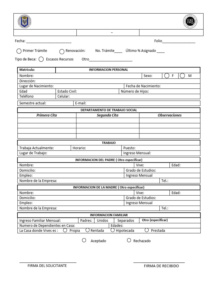 Solicitud-De-Beca 1 | PDF