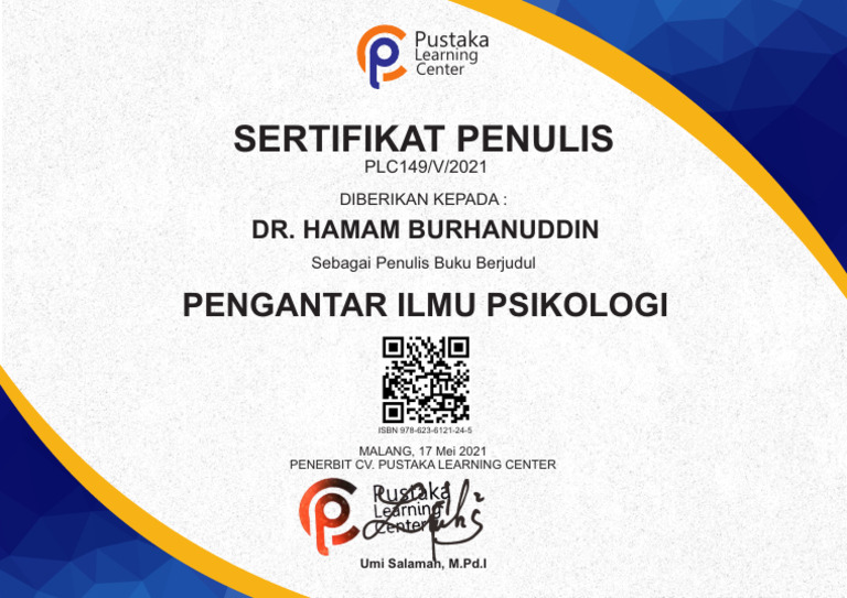Sertifikat Penulis | PDF