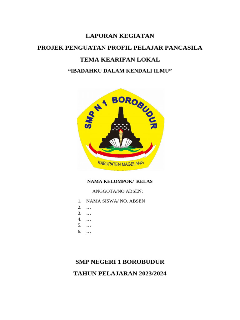 Format Laporan Projek | PDF
