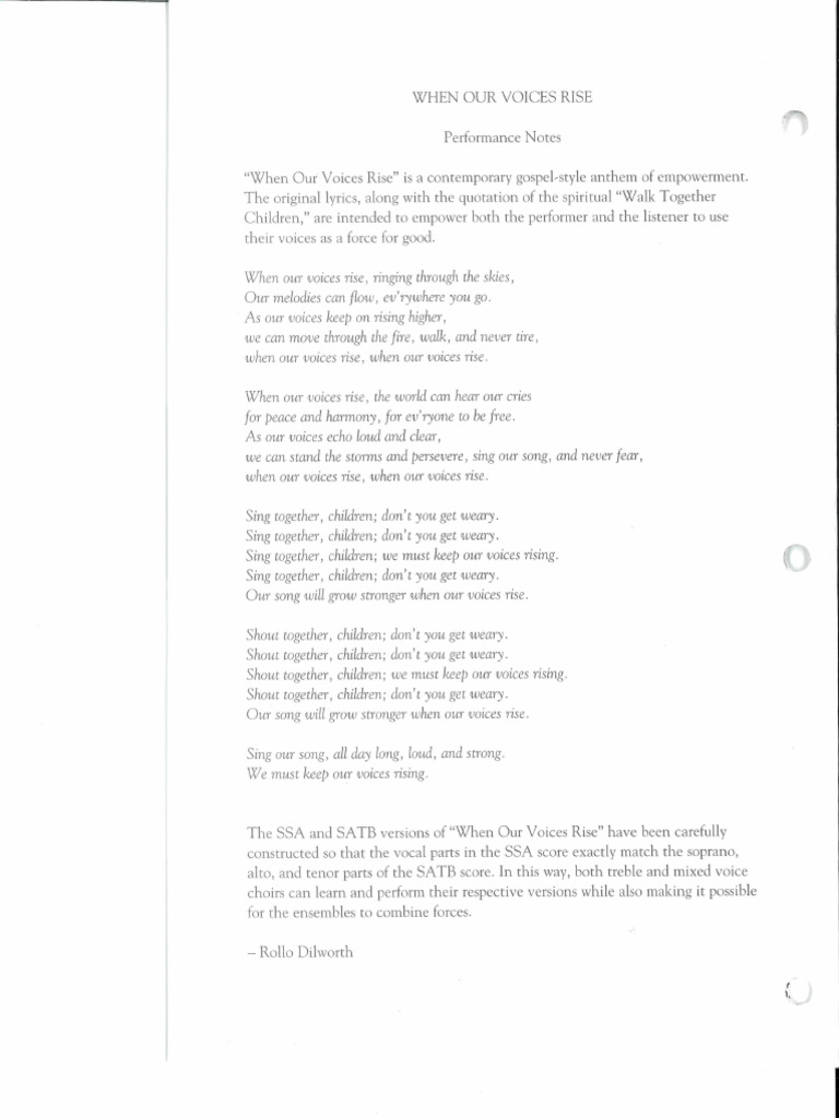 When Our Voices Rise | PDF