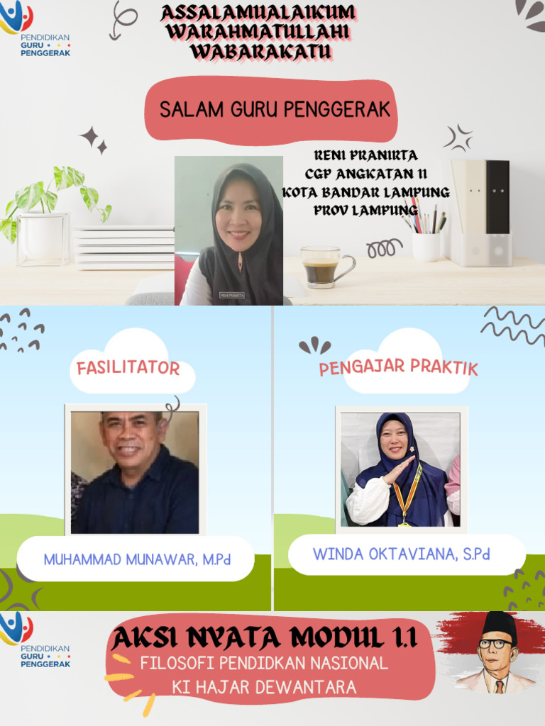 Aksi Nyata Modul 1.1 Filosofi KHD Reni-Digabungkan | PDF