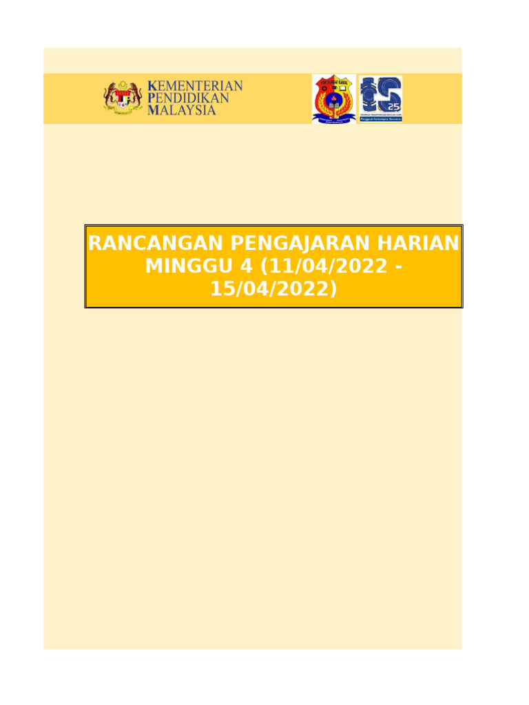 Minggu 16 RPH BM | PDF