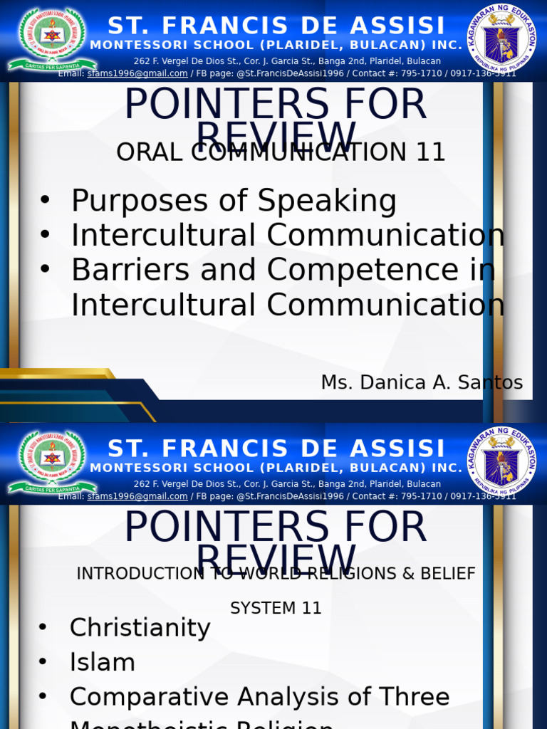 Pointers To Review Template | PDF