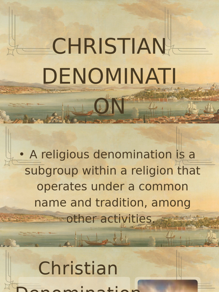 Christian Denomination | PDF