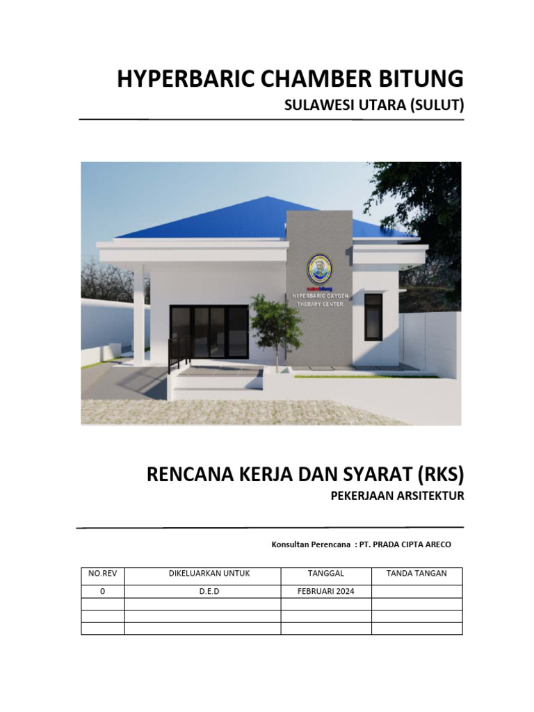 01 Rks Ars Hyperbaric Chamber Bitung r1 | PDF