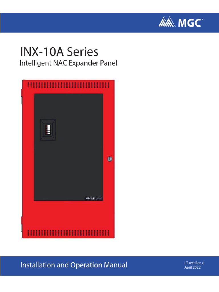 LT-899 INX-10A Installation and Operation Manual | PDF | Electrical ...