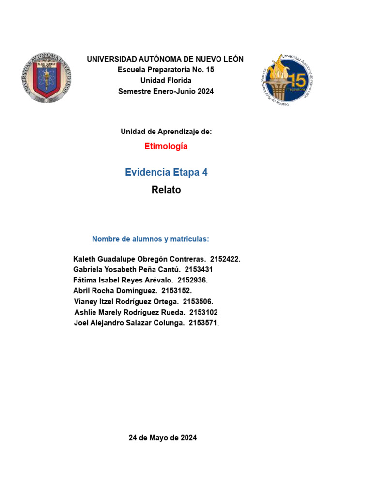 Ev4 Etimilogías Eq5 | PDF