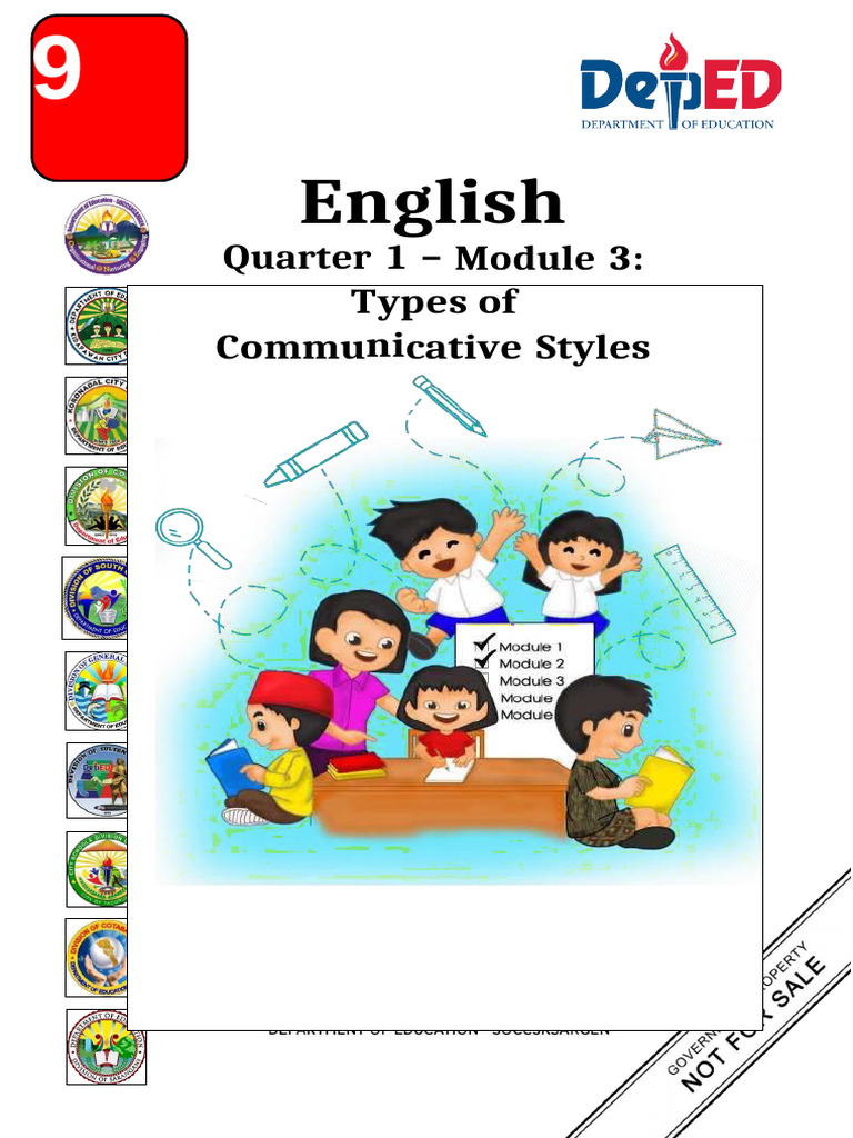 English9 q1 Mod3of3 TypesofCommunicative-Styles v2 | PDF | Speech | Grammar
