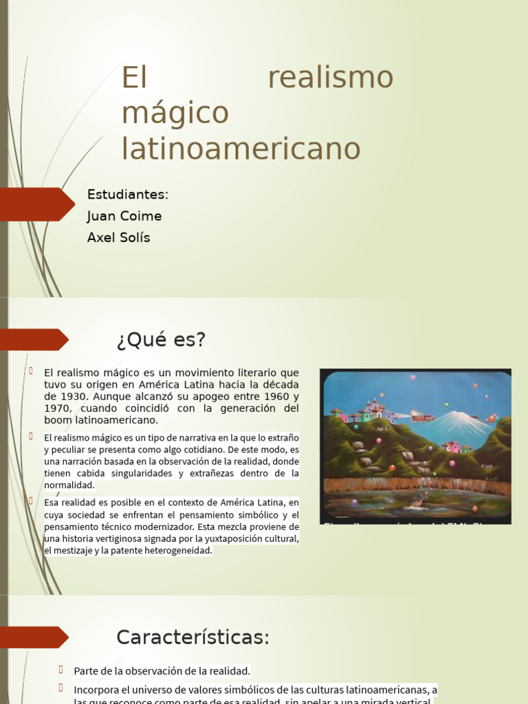 Realismo Magico Latinoamericano JC y AS - 111151 | PDF