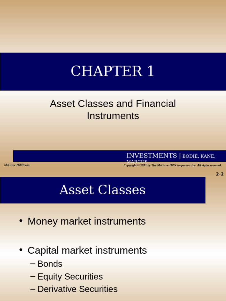 Lesson-1-2-Asset-classes-and-financial-instruments | PDF