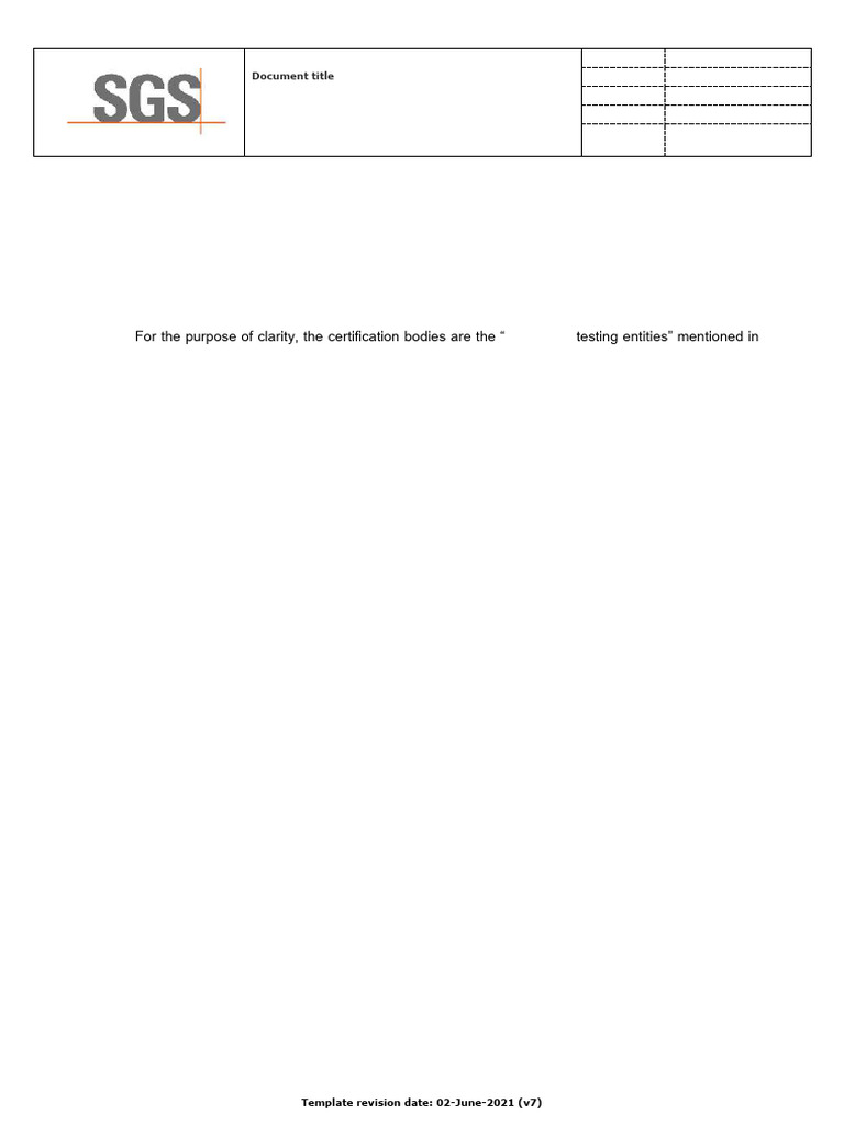 SGS CP Certification Process Details en 3 | PDF