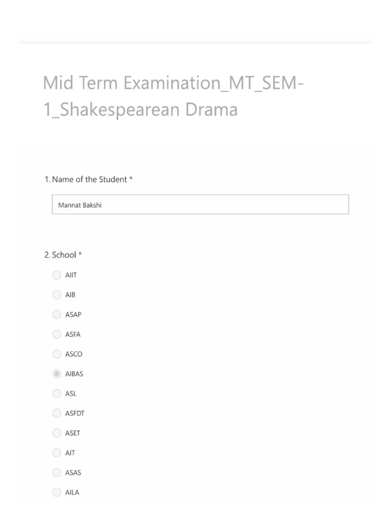 Shakespearean Drama Mid Sem | PDF