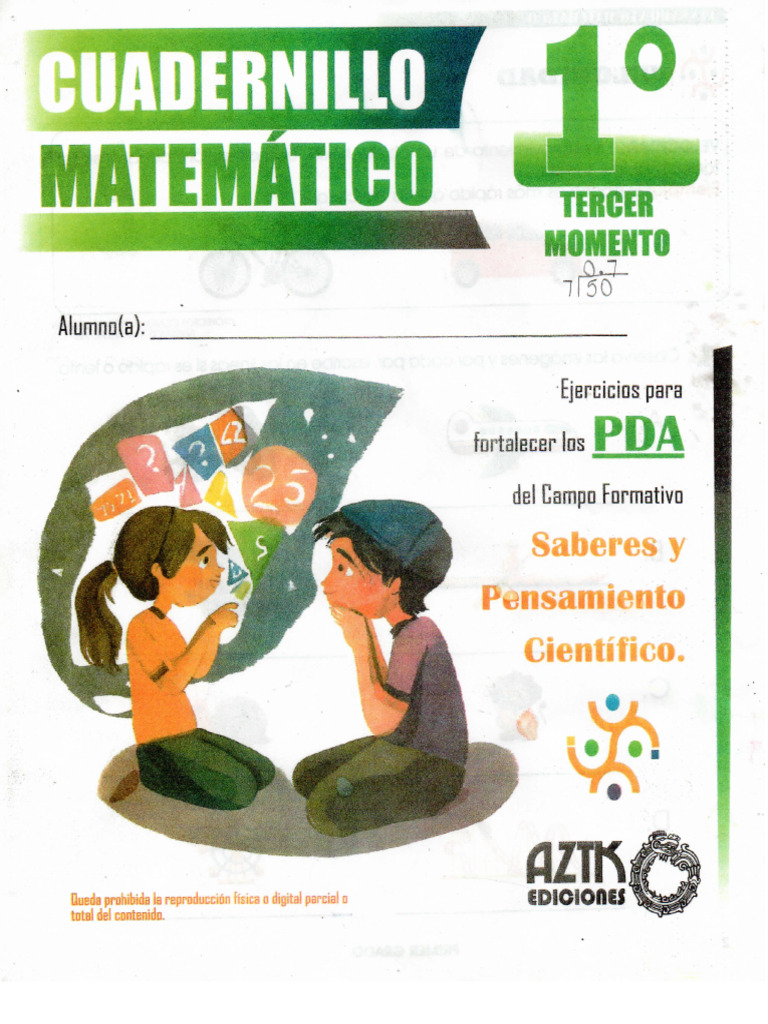 Cuadernillo Matematico 1er Tercer Momento | PDF