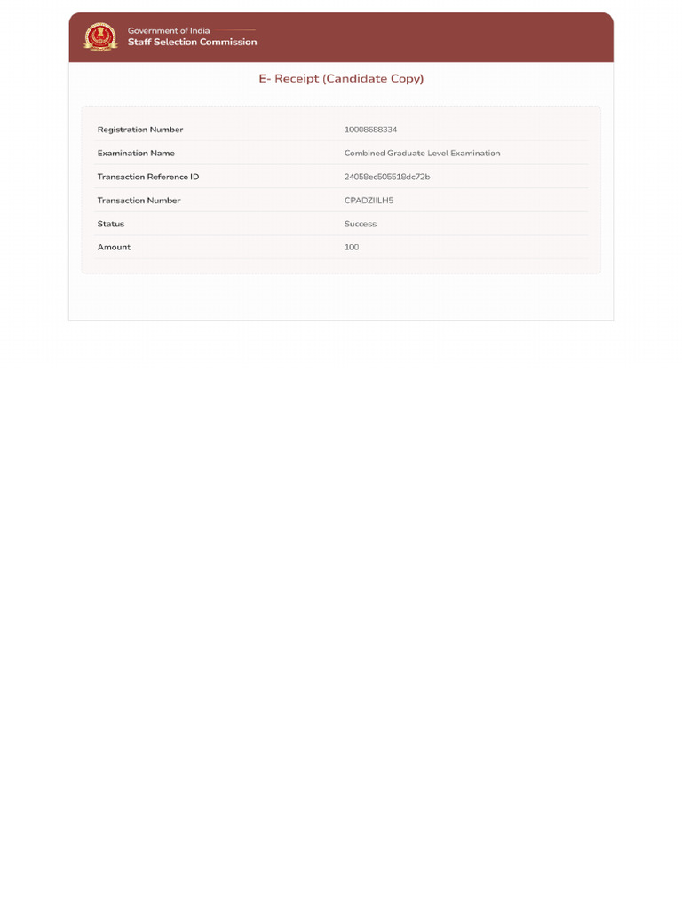 Fee Reciept | PDF