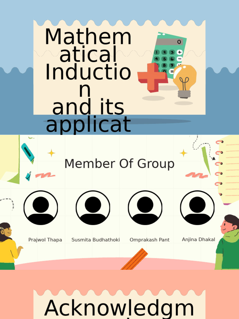 Cream Blue and Yellow Hand Drawn Illustrative Sampling Techniques Math ...