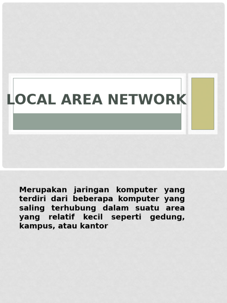 Local Area Network | PDF