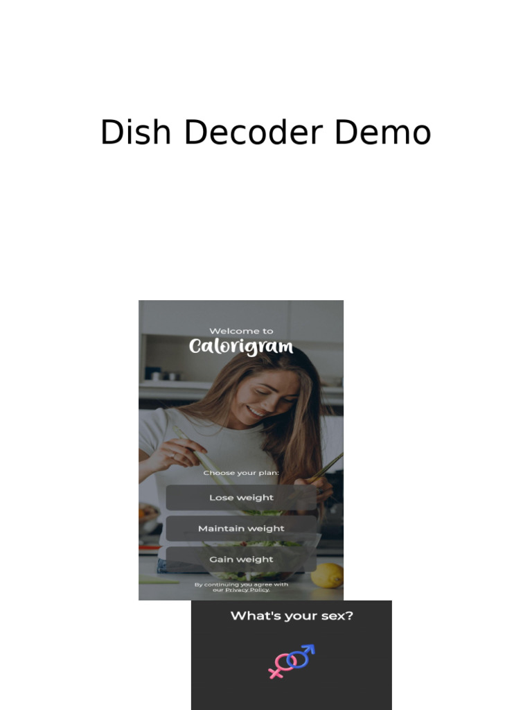 Dish Decoder Demo | PDF