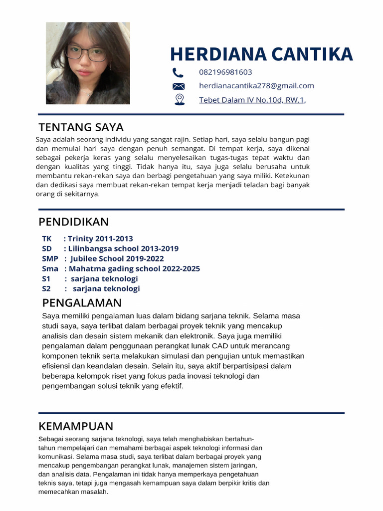 CV Chika Xii Ips | PDF