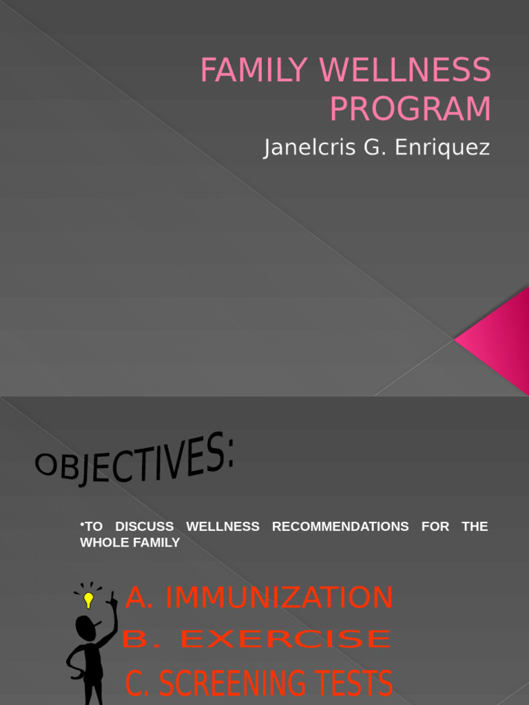 Family Wellness Program Overview | PDF | Preventive Healthcare | Hygiene