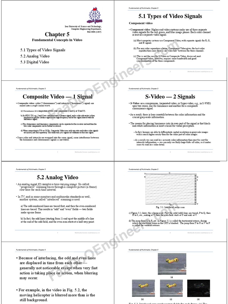 Chapter 5 - Fundamental Concepts in Video | PDF | Video | High ...