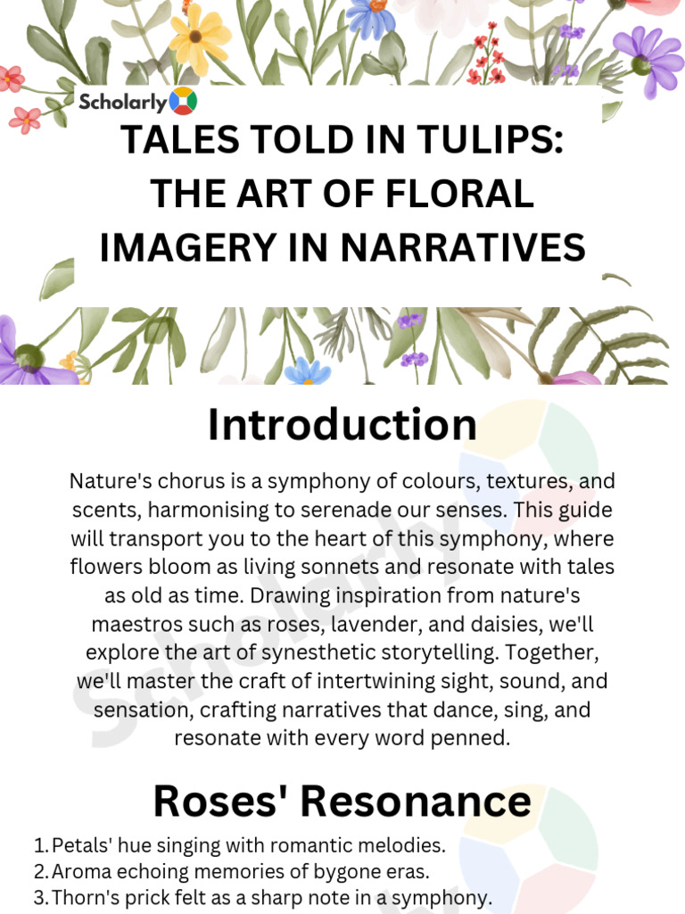 Free Book Floral Symbolism in Writing NAPLAN | PDF