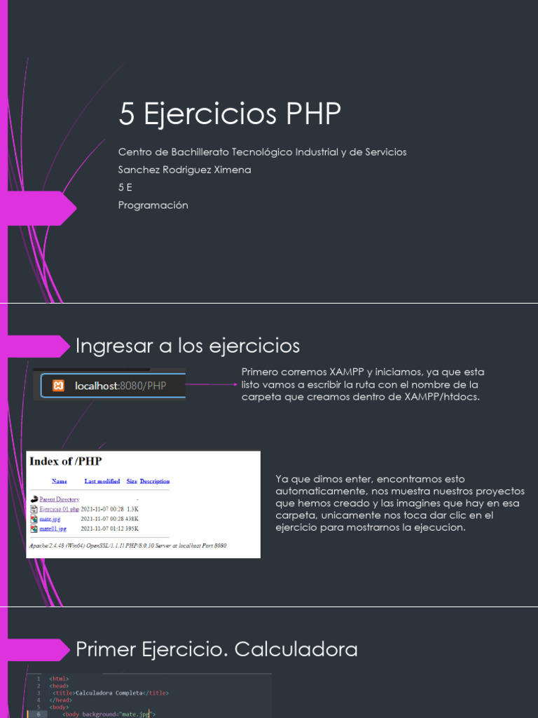 5 Ejercicios PHP | PDF