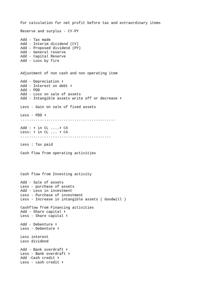 Accounts All Formulas Class 12 | PDF