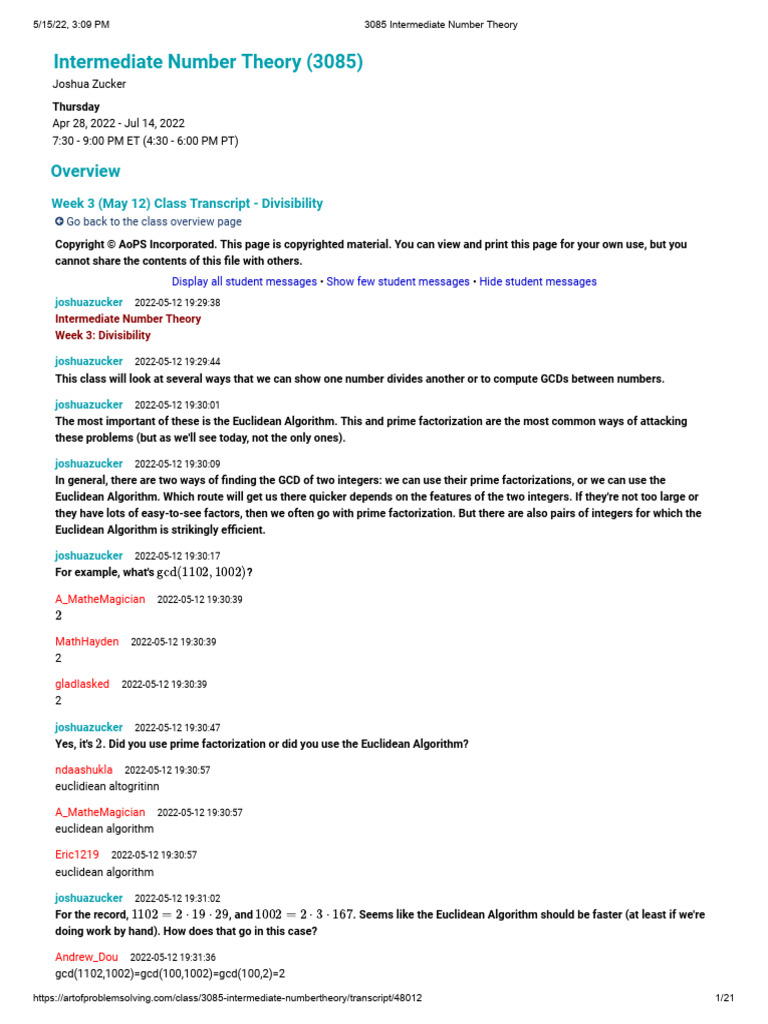 Lesson#3 Divisibility | PDF