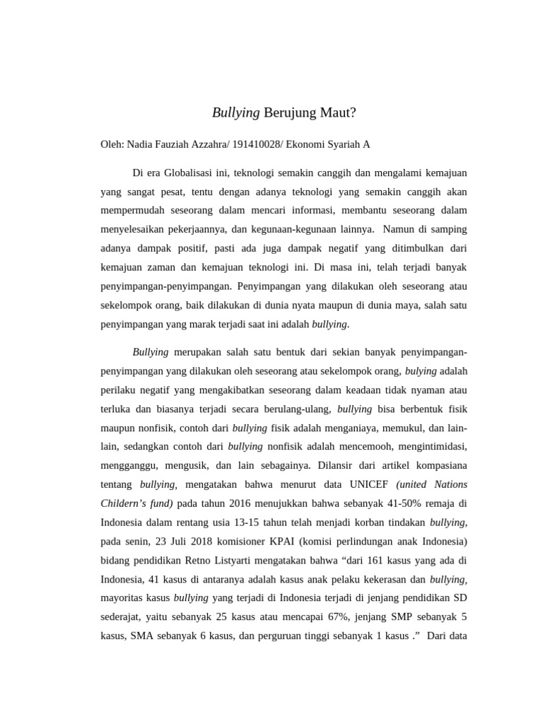 Essai Bhs Indo Nadia | PDF