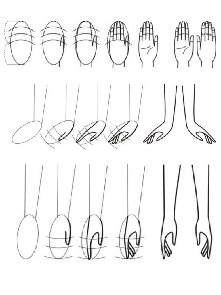 Proporsi Tubuh Pose Tangan Dan Kaki | PDF