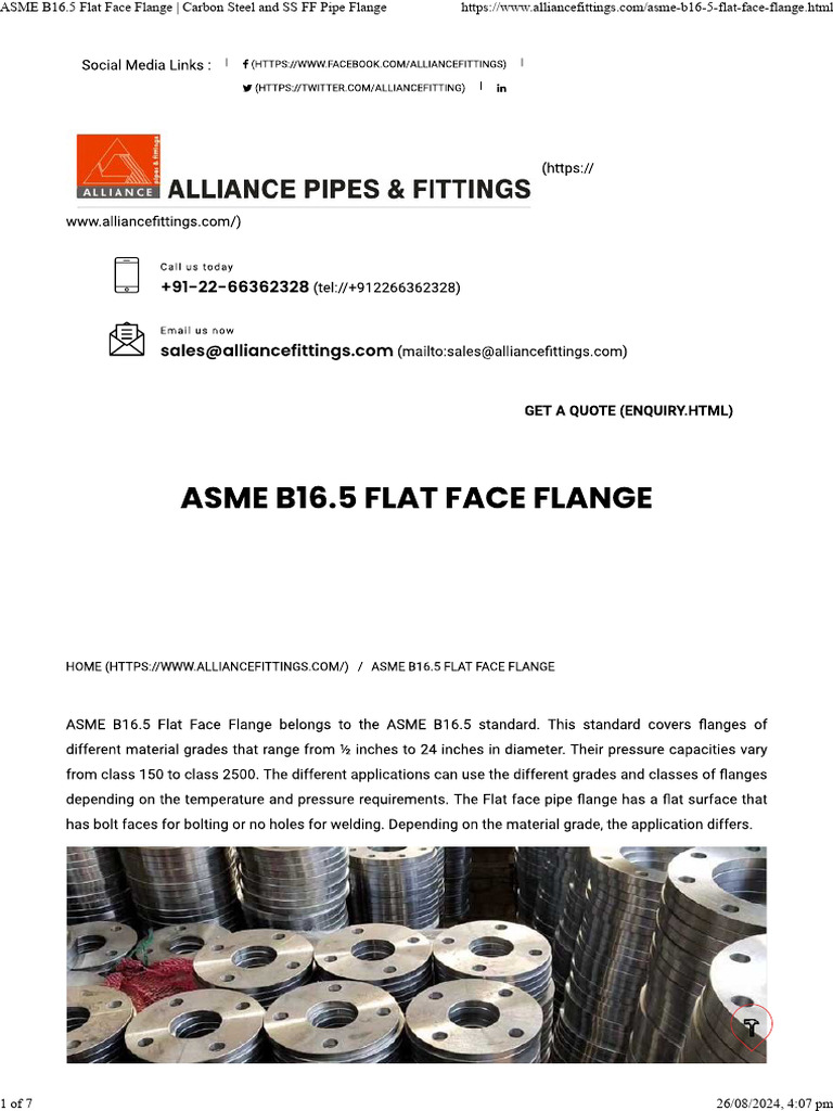 Flat Flange | PDF