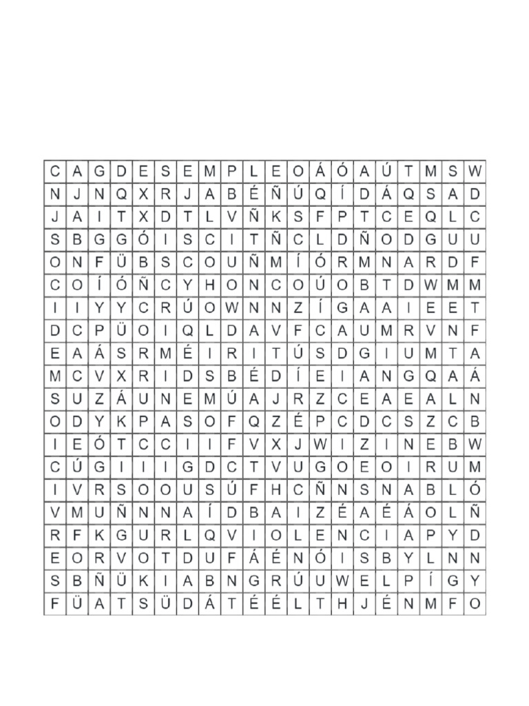 Sopa de Letras Imprimir | PDF