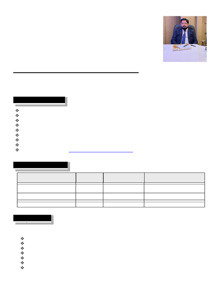 Shafi Ullah Khan Marwart CV | PDF
