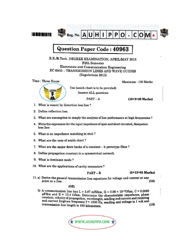 Ec 6503 Apr May 2018 | PDF