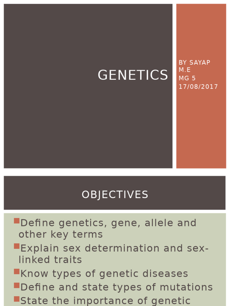 Genetics Class | PDF