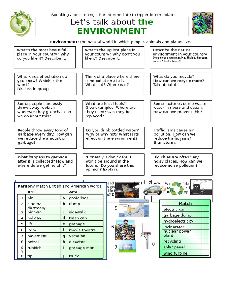 Let S Talk About The ENVIRONMENT | PDF