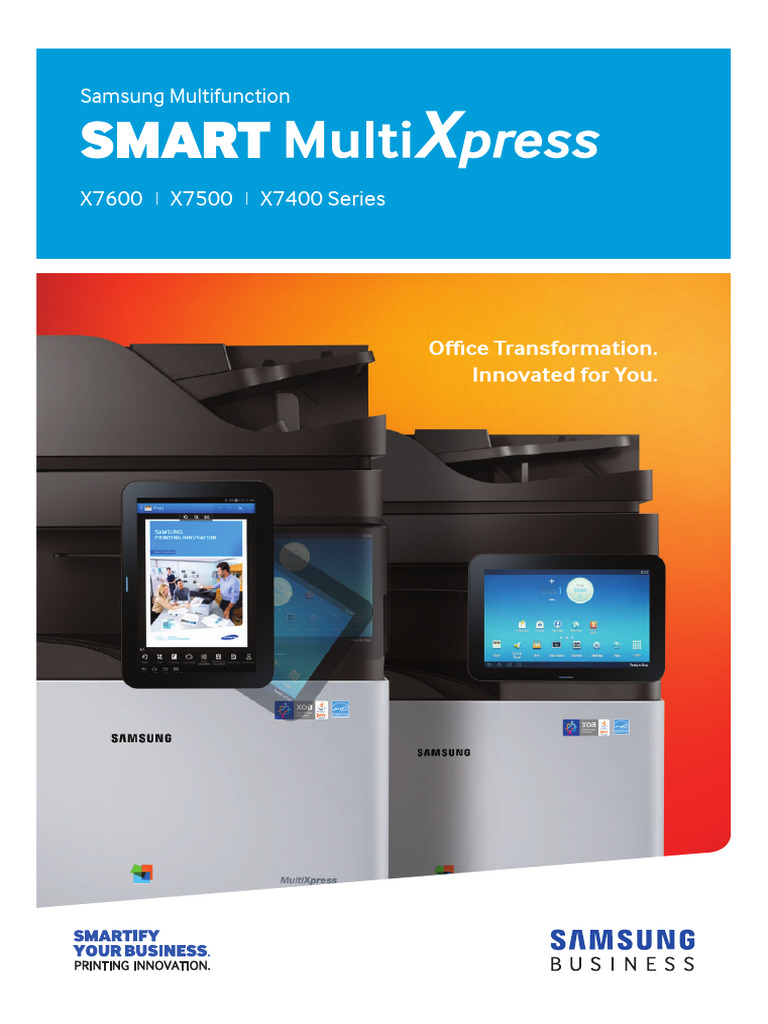 Samsung X7600 Brochure UK PrinterGuys | PDF