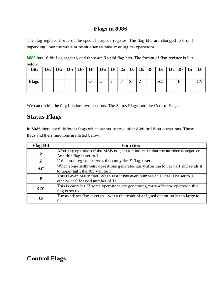 Lec - 5 Flags | PDF