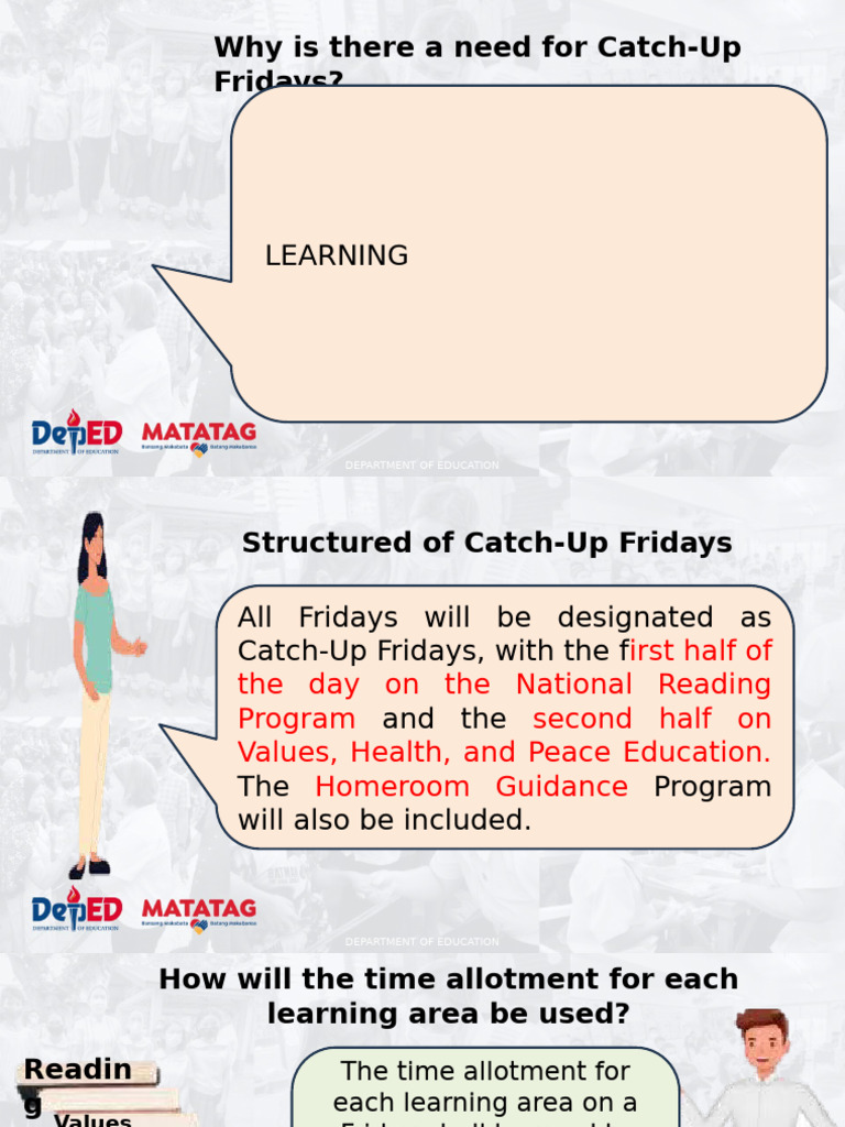 Catch Up Fridays - Orientation Presentation | PDF