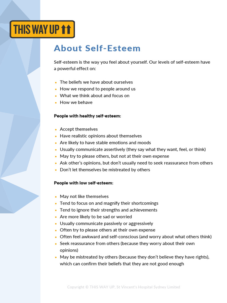 About Self Esteem | PDF