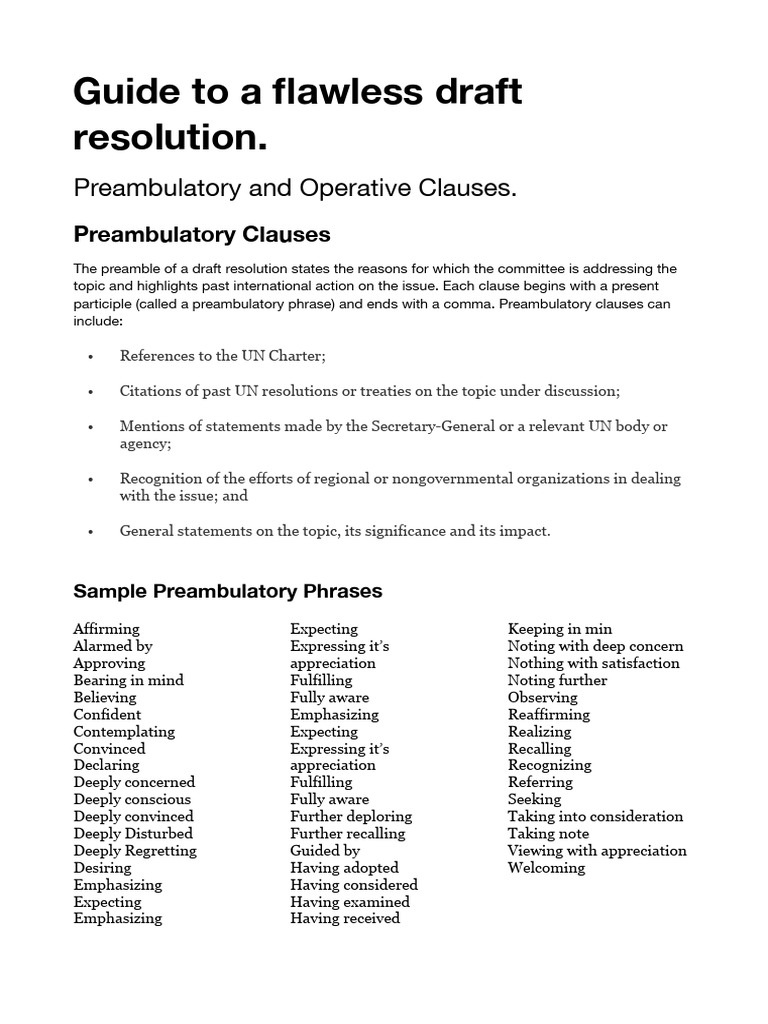 Guide To A Flawless Resolution | PDF