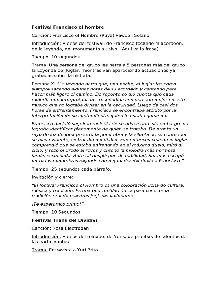 Libreto Video 2 | PDF Libreto Video 2 | PDF