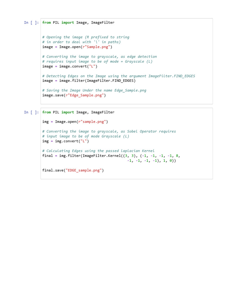 Edge Detection | PDF