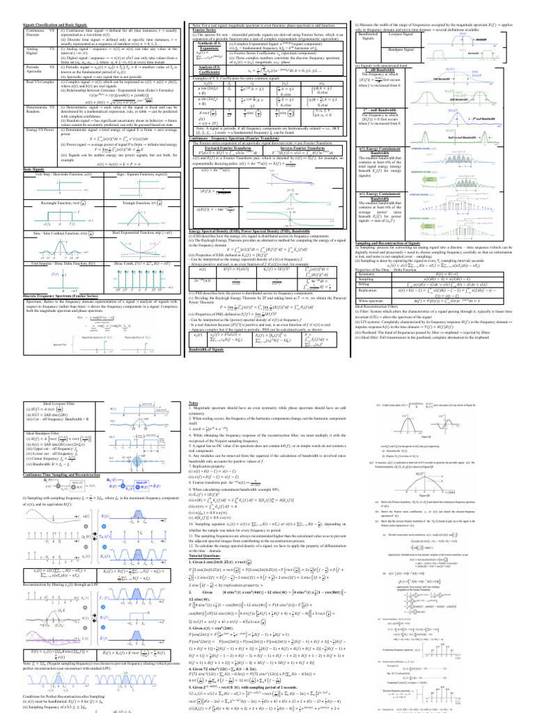 Signals Classification and Basic Signals | PDF