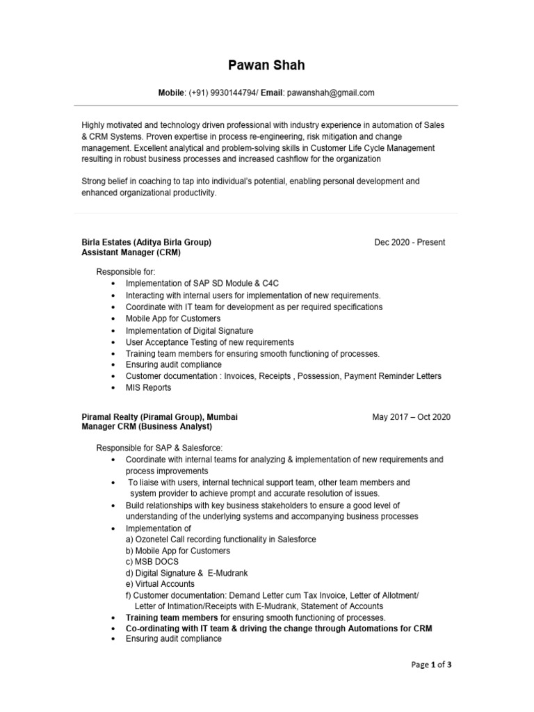 Resume Pawan | PDF