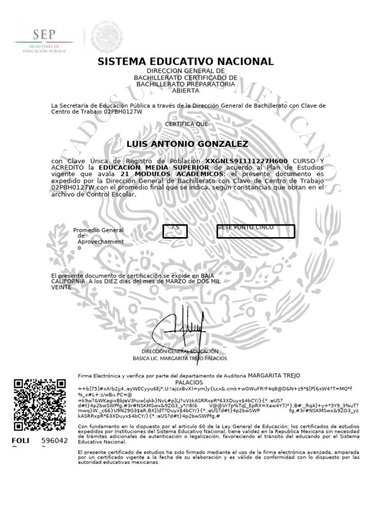 certificado Luis Antonio | PDF certificado Luis Antonio | PDF