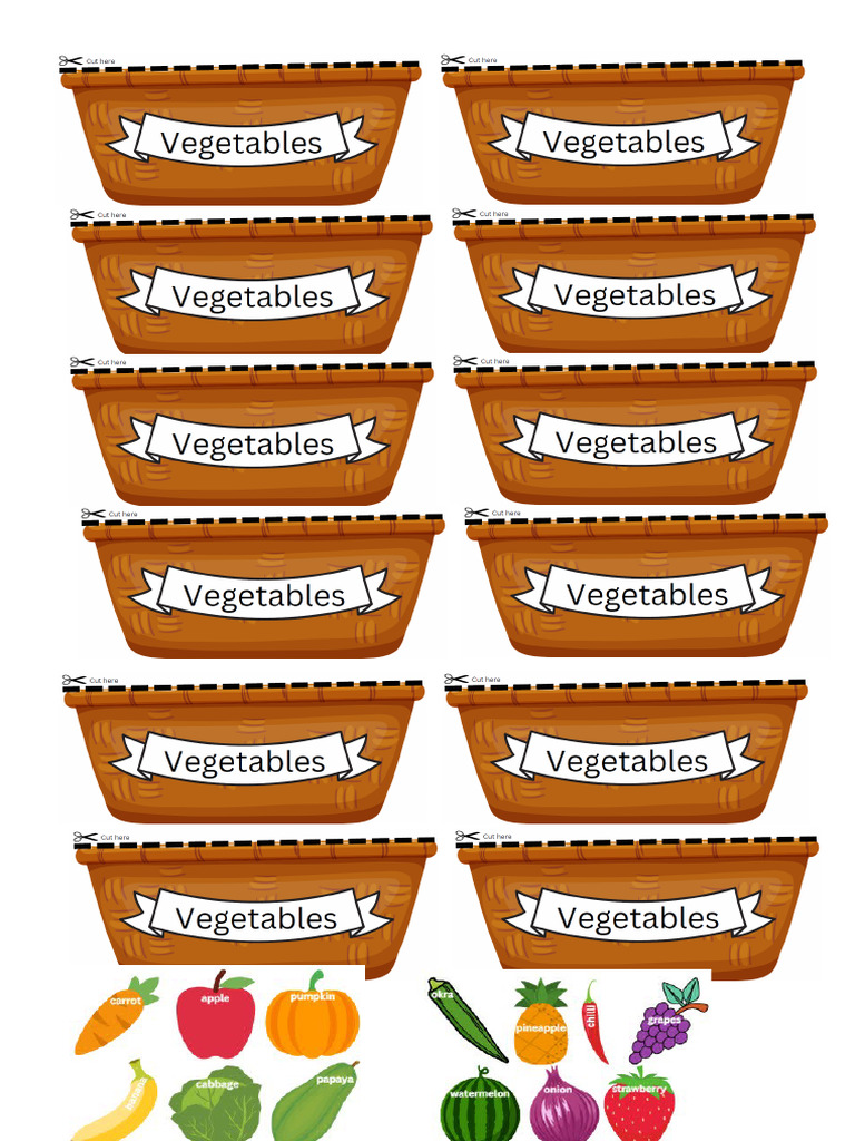 Fruit and Vegetables Basket | PDF
