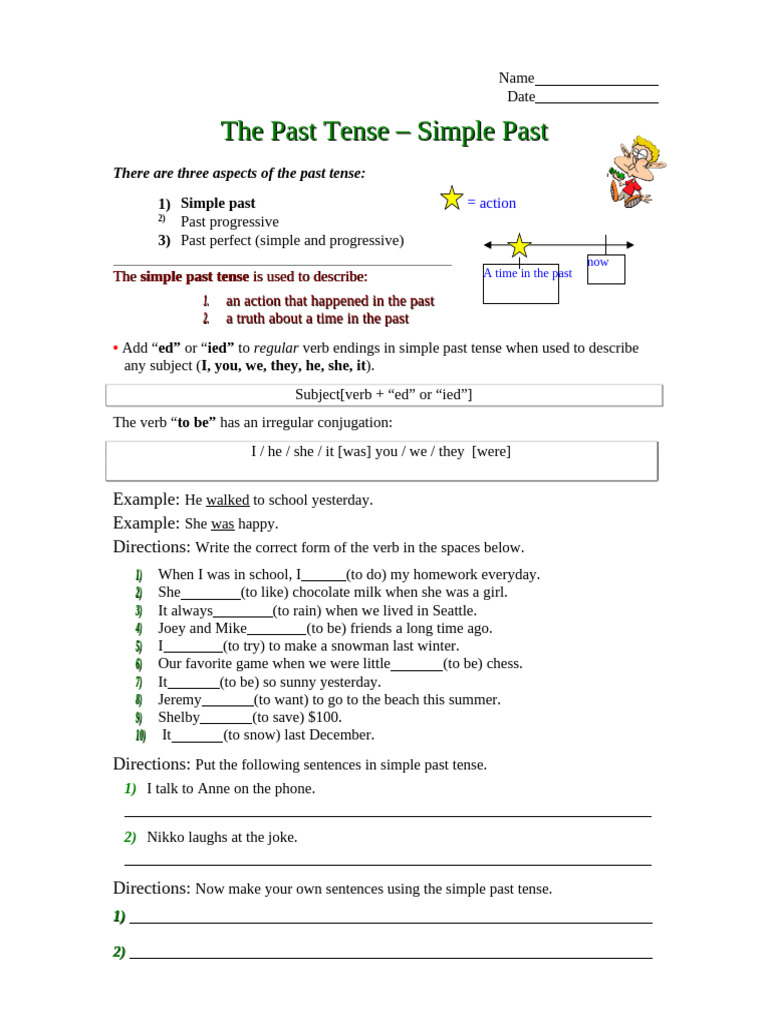 Past Simple AFFIRMATIVES - NEGATIVES - VERBS | PDF