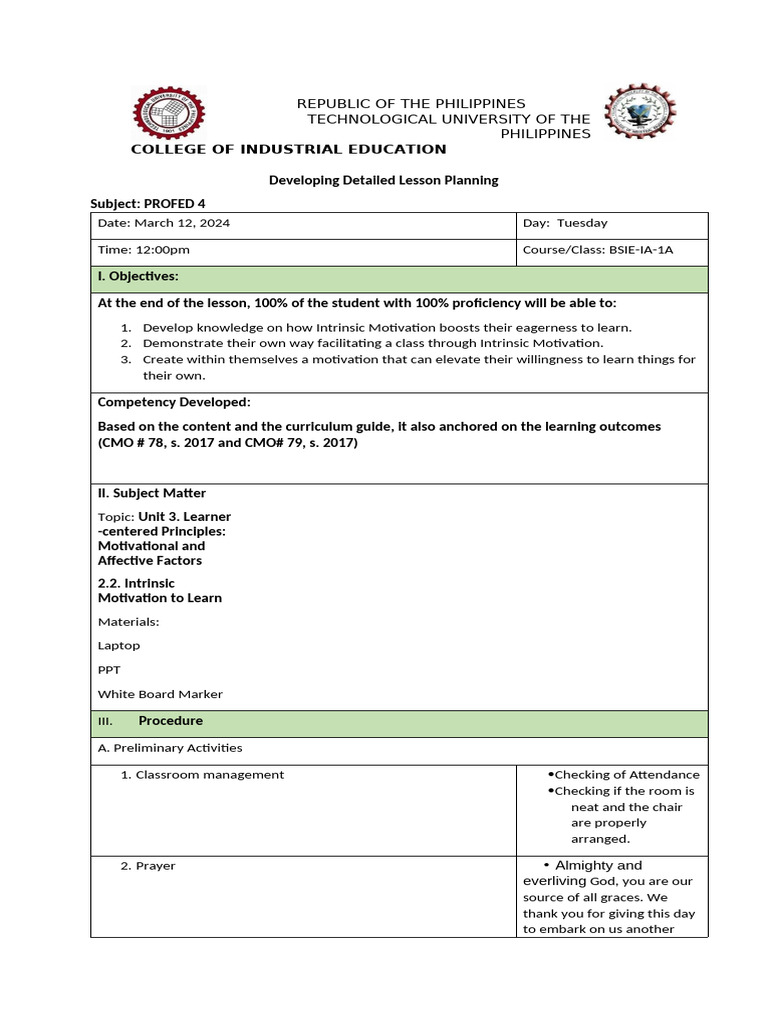 Reyes Detailed Lesson Plan | PDF
