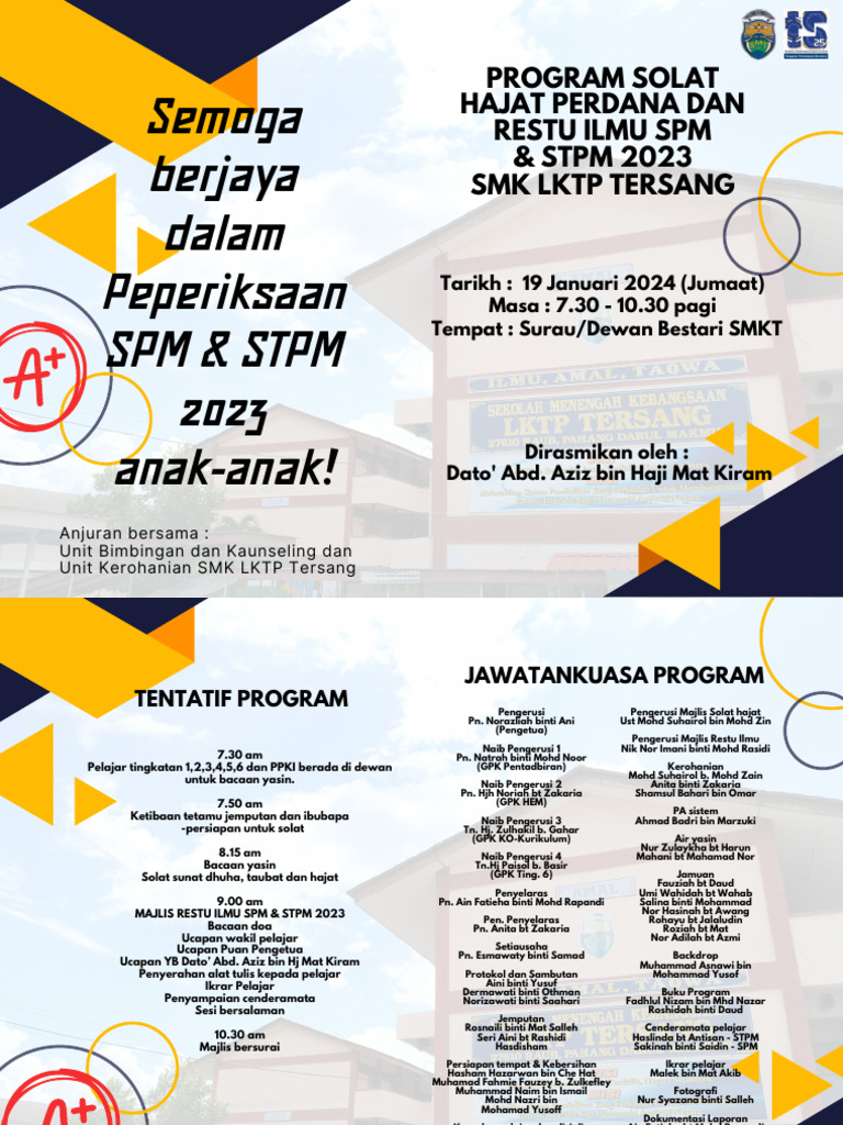 Buku Program Restu Ilmu SPM STPM 2023 | PDF